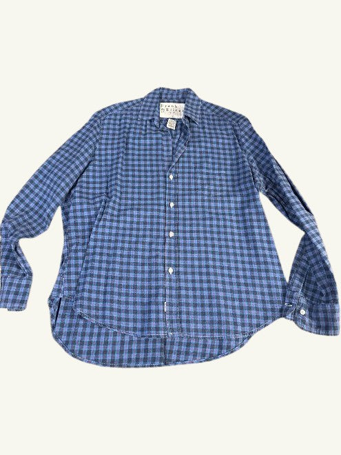 EILEEN Bright Blue & Black Plaid – ReLoved by Frank & Eileen
