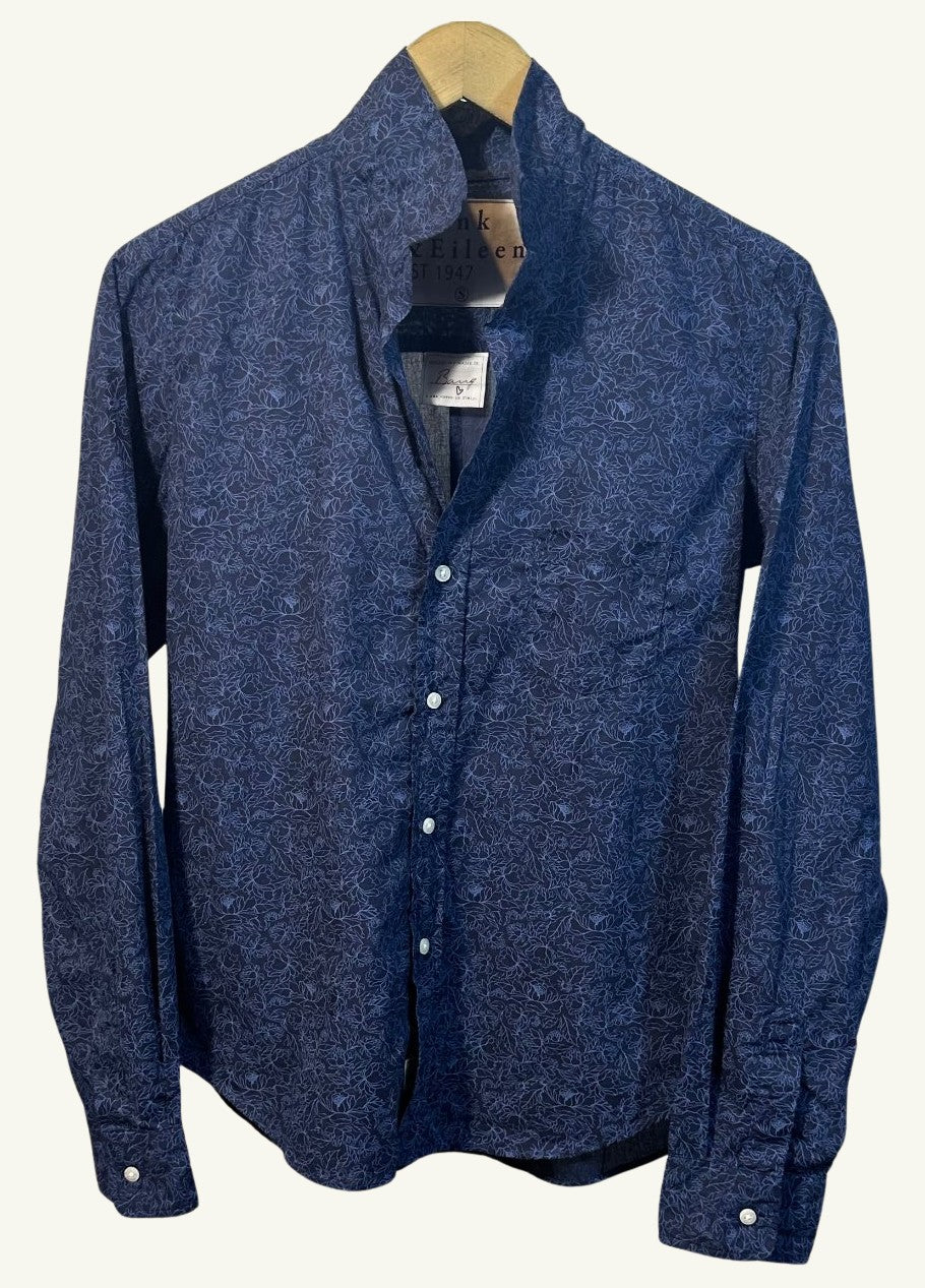 Barry Navy with Blue Flowers – ReLoved by Frank & Eileen